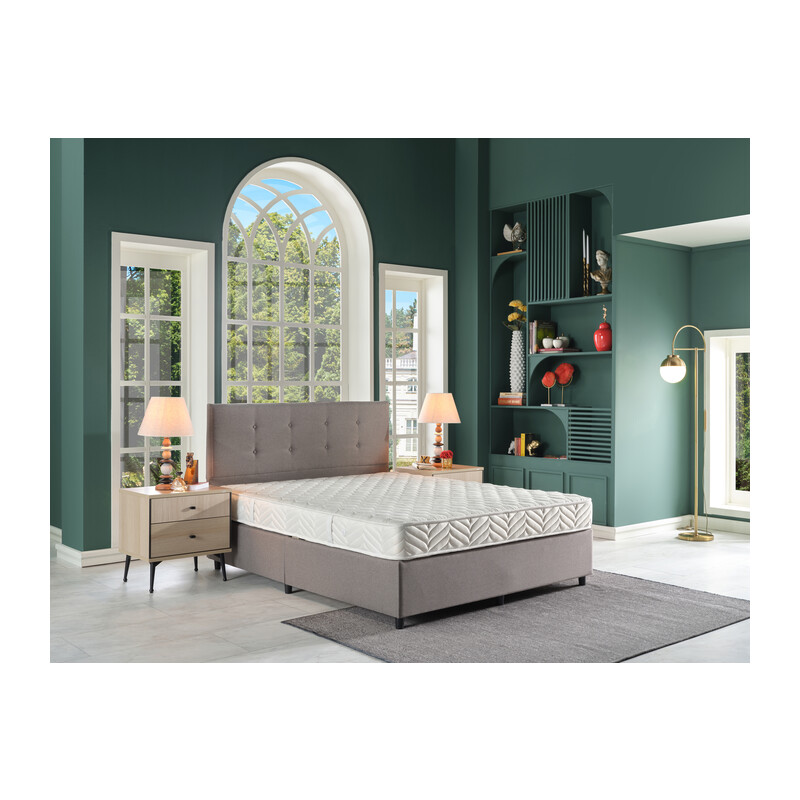 502292   Letto Matrimoniale Contenitore Cm.160X200 Grigio Chiaro